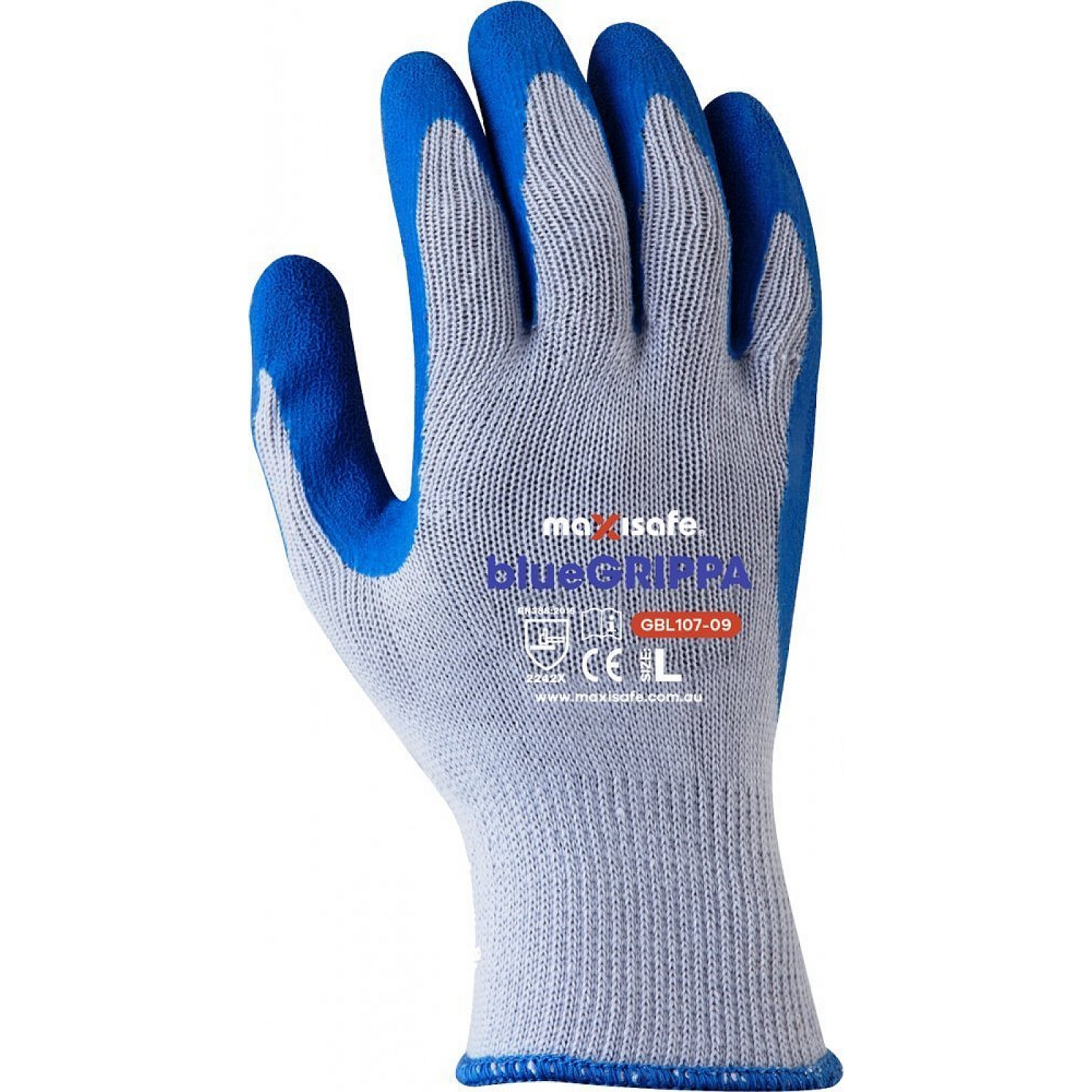 Maxisafe BLUE GRIPPA Latex Glove | Buy Online Protective Trade Group