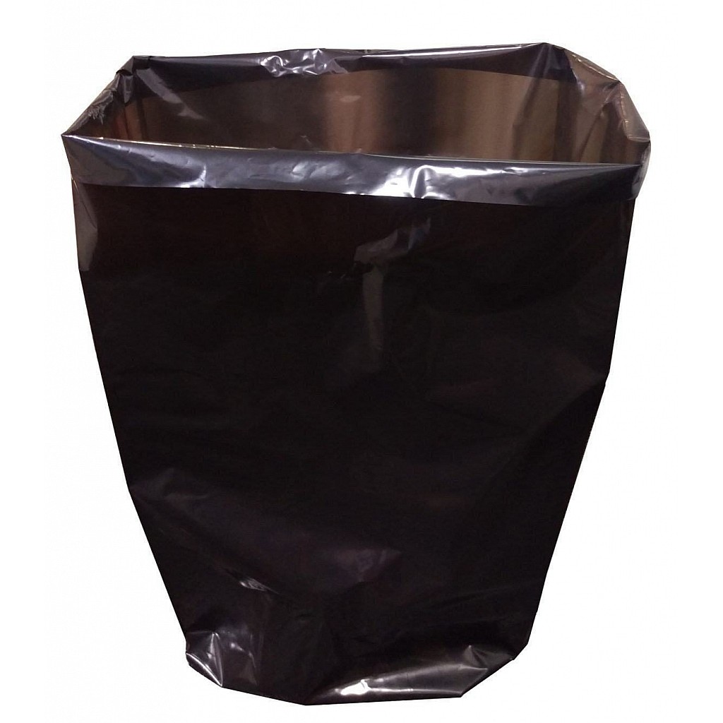 Gusset Bags Black Compaction Heavy Duty 82cm x 109cm Protective Trade Group