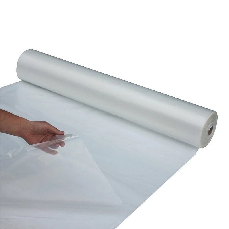 Clear Poly Plastic Film 3m x 200m x 50um Protective Trade Group