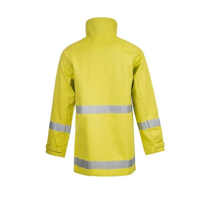 FIRE - FIGHTING JACKET WITH FR REFLECTIVE TAPE LIME YELLOW Protective ...